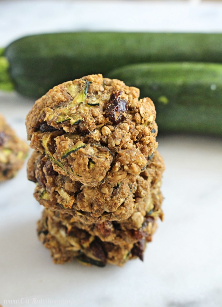 Gluten Free Zucchini Bread Breakfast Cookies - Chelsey Amer