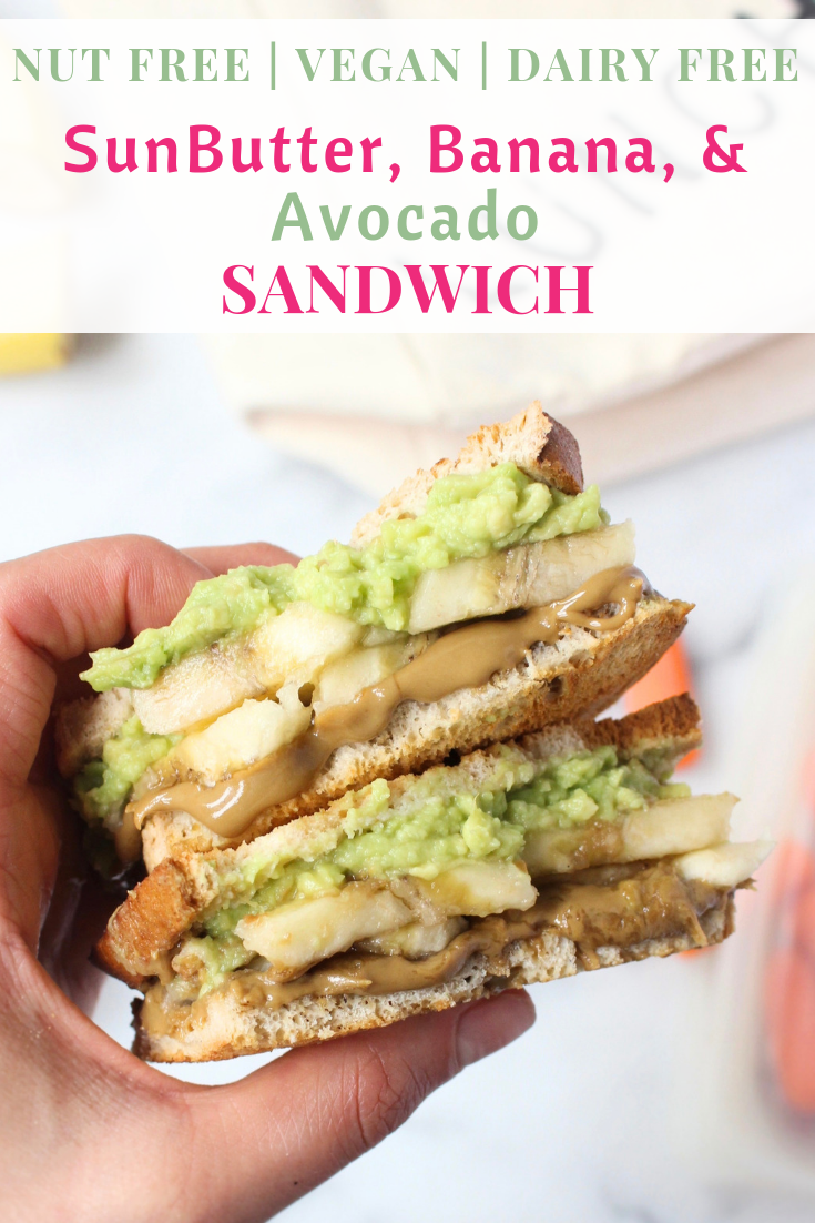 SunButter, Banana, and Avocado Sandwich - Chelsey Amer