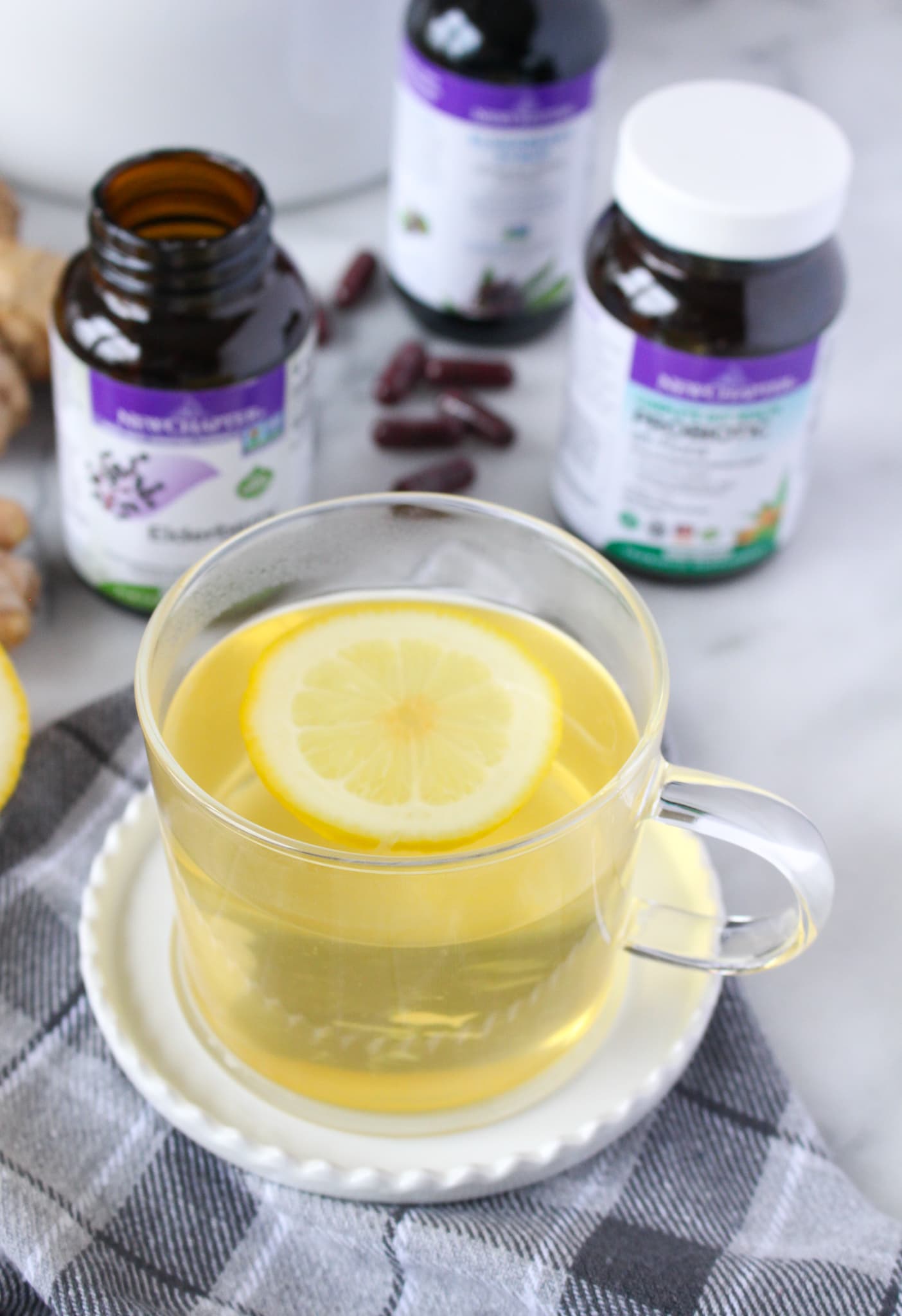 Ginger Lemon Green Tea - Chelsey Amer - Recipe - Ginger Lemon Green Tea
