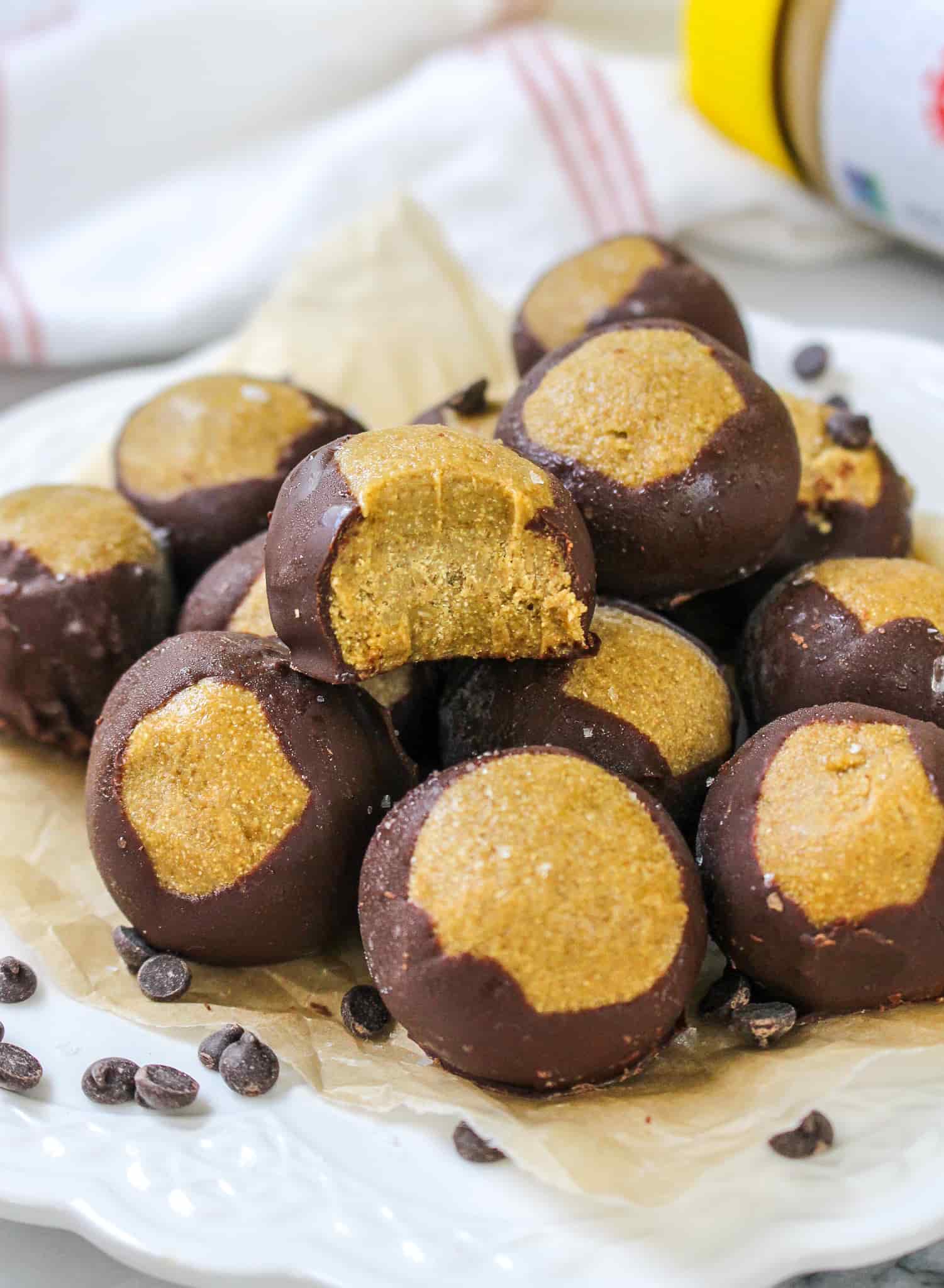 SunButter Buckeyes | Nut Free Recipes | Chelsey Amer Nutrition