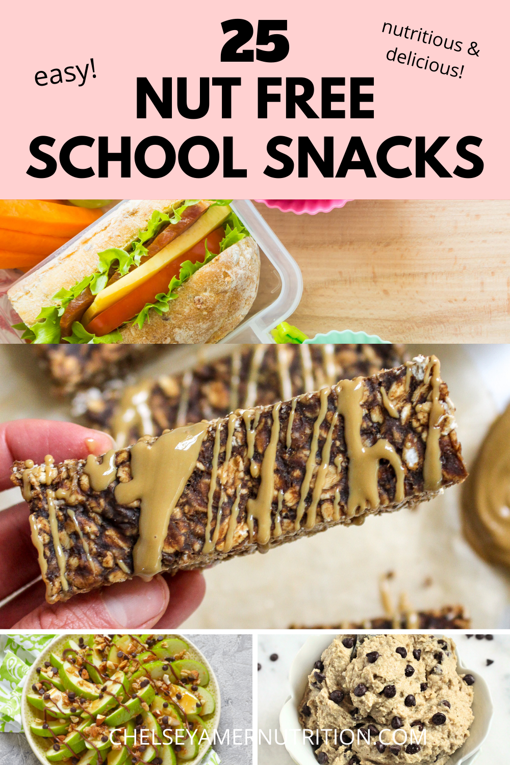 25 Nut Free School Snacks | Chelsey Amer Nutrition