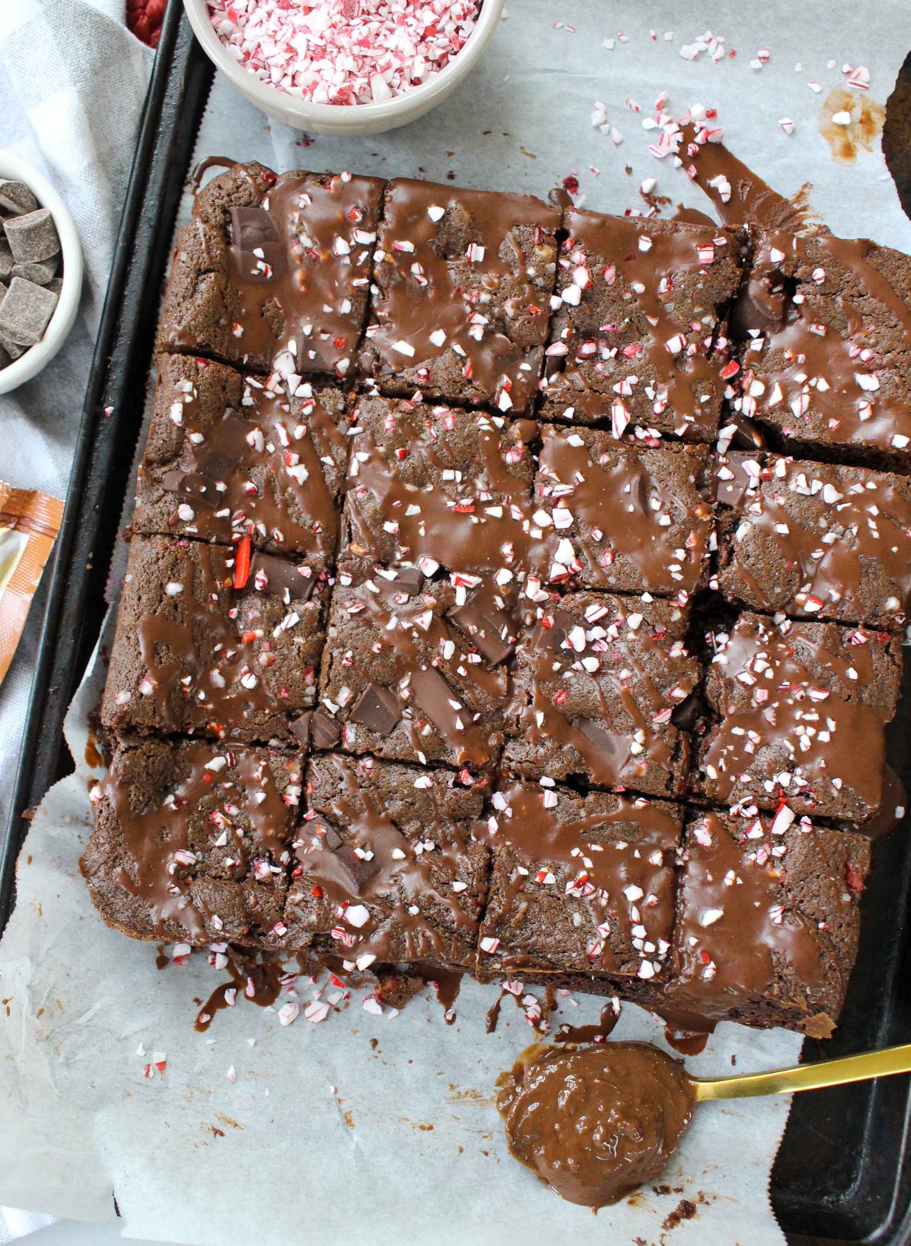 Chocolate Peppermint Brownies - Chelsey Amer