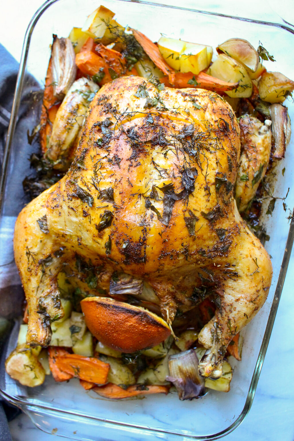 The Best Roasted Chicken Recipe | Chelsey Amer Nutrition