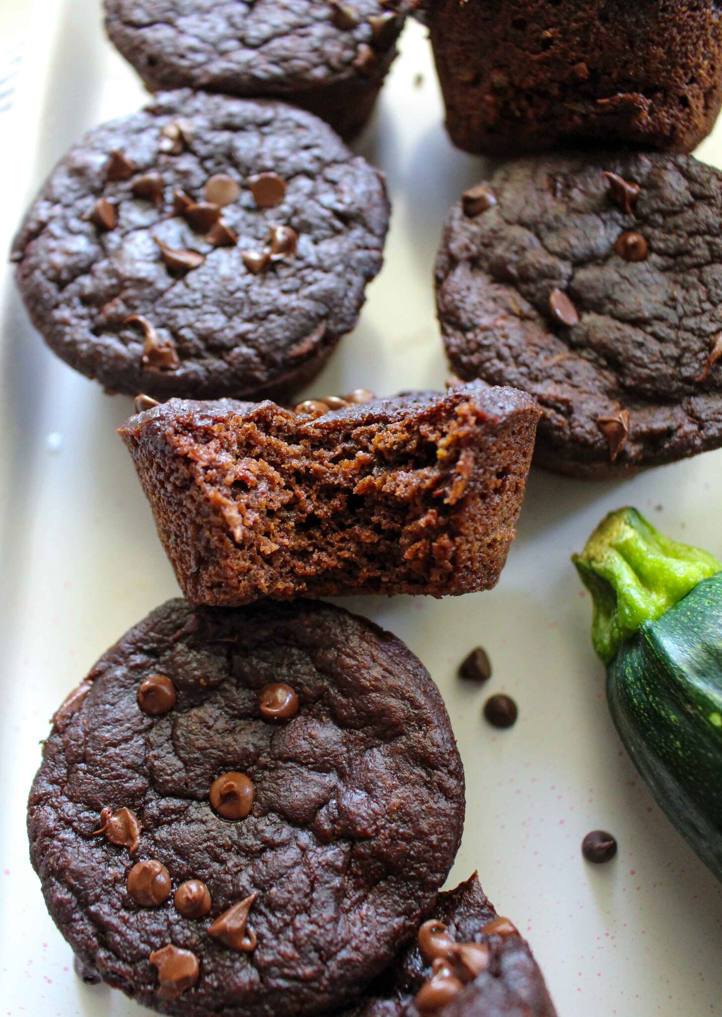 Egg-Free Chocolate Zucchini Muffins - Chelsey Amer